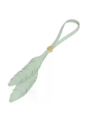 Marni Feather Leather Charm - Green
