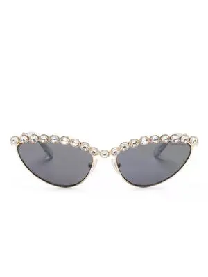 SWAROVSKI Crystal-embellished Cat-eye Sunglasses - Gold