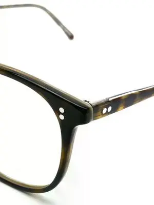 Oliver Spencer Round Framed Glasses - Brown