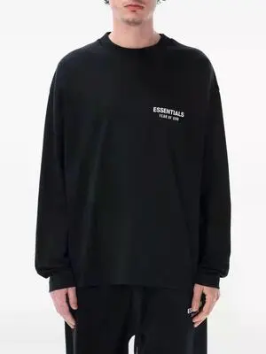 Fear Of God Logo-print Long-sleeve T-shirt - Black