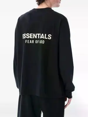 Fear Of God Logo-print Long-sleeve T-shirt - Black