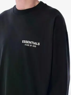 Fear Of God Logo-print Long-sleeve T-shirt - Black