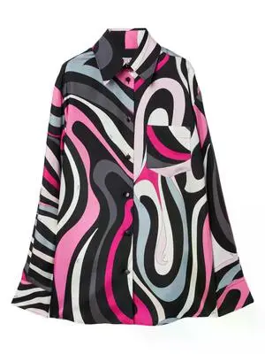 Emilio Pucci Marmo-print Shirt - Black