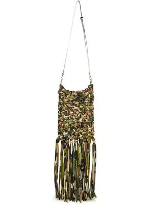 Emilio Pucci Knotted Fringed Shoulder Bag