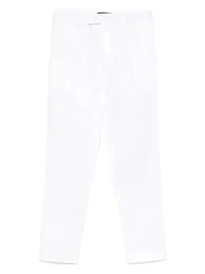 LOW BRAND Logo-tag Trousers - White