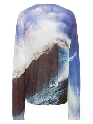 ERL Wave-print T-shirt
