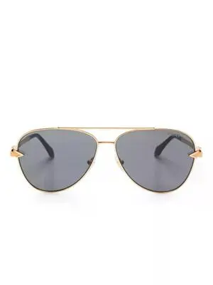 Versace Pilot-frame Sunglasses - Gold