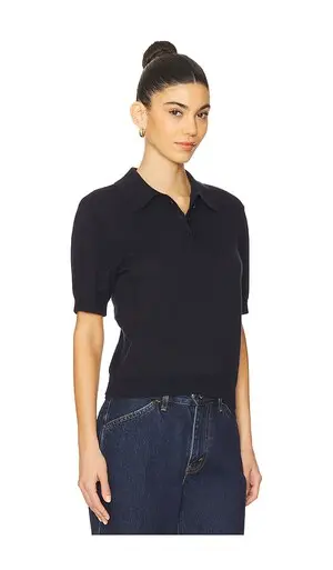 EAVES Emileigh Cropped Knit Polo