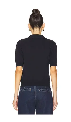 EAVES Emileigh Cropped Knit Polo