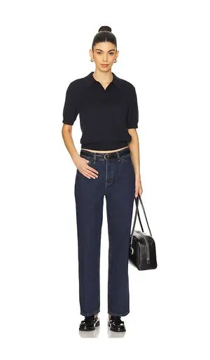 EAVES Emileigh Cropped Knit Polo