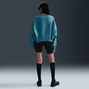 Nike Sportswear Phoenix Fleece Over-oversized Crew-neck Sweatshirt - Blue