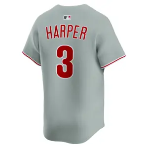 Nike Bryce Harper Philadelphia Phillies Mlb Limited Jersey - Grey