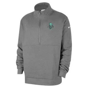 Nike New York Liberty Club Wnba Half-zip Top - Grey