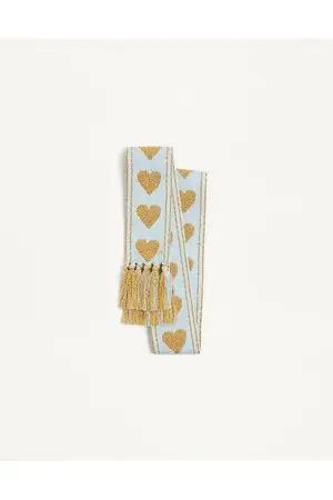 Valentino Garavani Antibes Scarf With Metallic Fiber - Blue