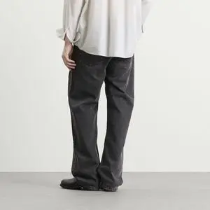 WON HUNDRED Steve Relaxed Straight Leg Jeans - Iguana Black