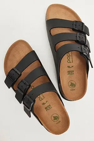 BIRKENSTOCK Florida Platform Flex Vegan Sandals - Black