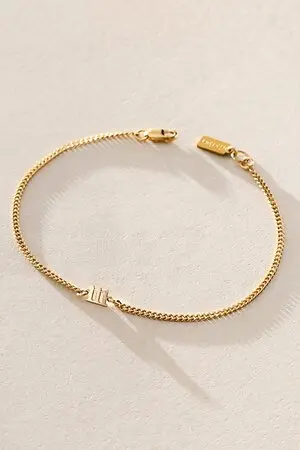 SET & STONES Angel Number Gold Bracelet - 111