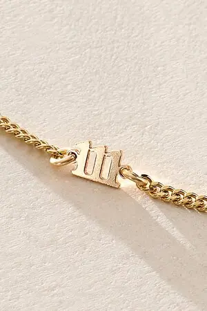 SET & STONES Angel Number Gold Bracelet - 111