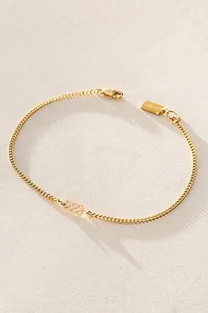 SET & STONES Angel Number Gold Bracelet - 222