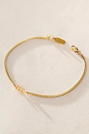 SET & STONES Angel Number Gold Bracelet - 666