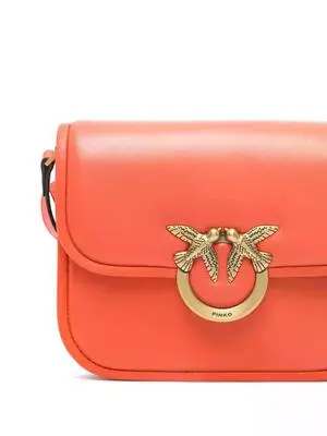 Pinko Mini Love Box Shoulder Bag - Orange
