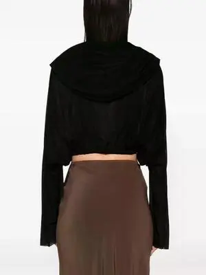 Rick Owens Cropped Hooded Blouse