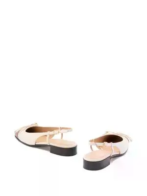 Valentino Garavani Valet Du Roi Slingback Flat Pumps - Neutrals