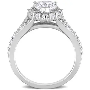 JULIANNA B. Moissanite Heart Halo Ring