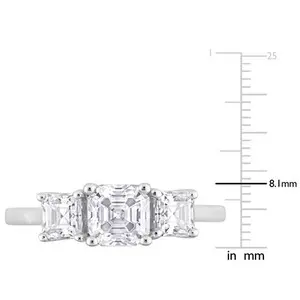 JULIANNA B. 1-5/8ct Dew Moissanite 3-stone Ring