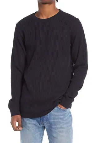 Rvca RVCA Day Shift Thermal Long Sleeve Shirt Black