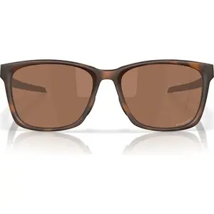 Oakley 57mm Prizm™ Polarized Square Sunglasses Brown Tortoise