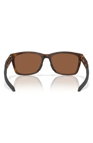 Oakley 57mm Prizm™ Polarized Square Sunglasses - Brown Tortoise