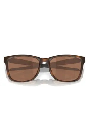 Oakley 57mm Prizm™ Polarized Square Sunglasses - Brown Tortoise
