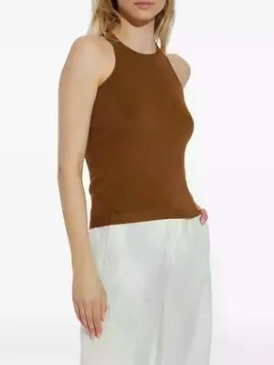 Max Mara Ribbed Cotton Tank Top