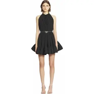 LANVIN Short Dress With Ruffles - Black