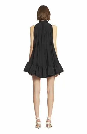 LANVIN Short Dress With Ruffles - Black