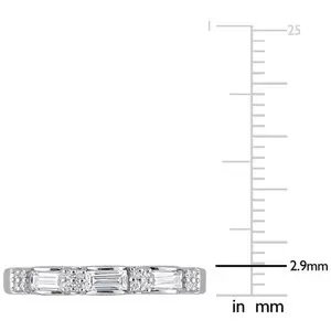 JULIANNA B. 3/8ct Dew Moissanite Anniversary Ring