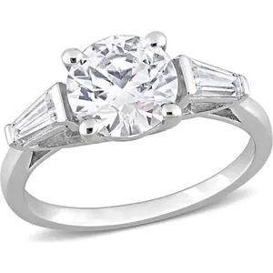 JULIANNA B. Moissanite 3-stone Ring - Sterling Silver
