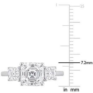 JULIANNA B. 2-3/4ct Dew Moissanite Ring - Sterling Silver