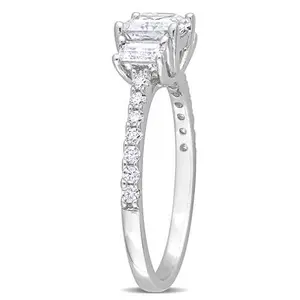 JULIANNA B. 1-1/3ct Dew Moissanite Three Stone Ring