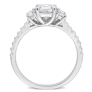 JULIANNA B. 1-1/3ct Dew Moissanite Three Stone Ring