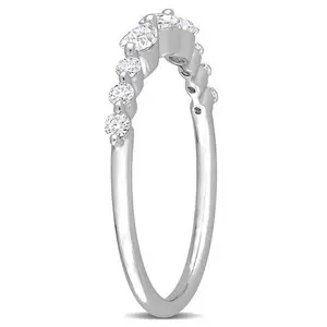 JULIANNA B. 1/2ct Moissanite Semi-eternity Ring