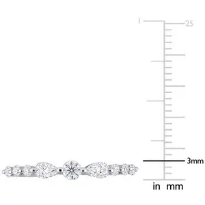 JULIANNA B. 1/2ct Moissanite Semi-eternity Ring