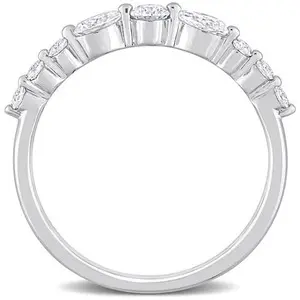 JULIANNA B. 1/2ct Moissanite Semi-eternity Ring