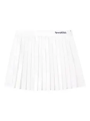 SPORTY & RICH Anae Mini Skirt - White