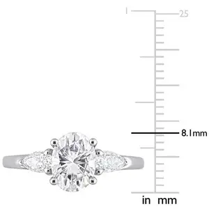 JULIANNA B. Moissanite Three-stone Ring