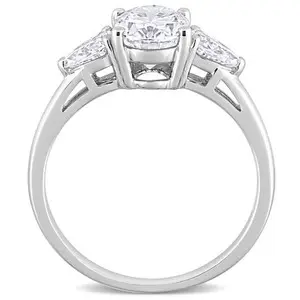 JULIANNA B. Moissanite Three-stone Ring