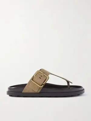TOD'S Suede Sandals - Brown
