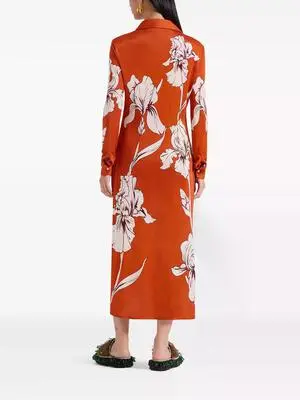 La DoubleJ Perry Street Midi Dress - Orange