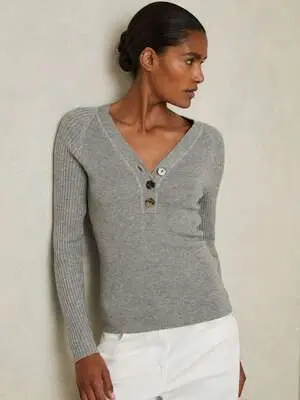 REISS Reece Ribbed Jumper